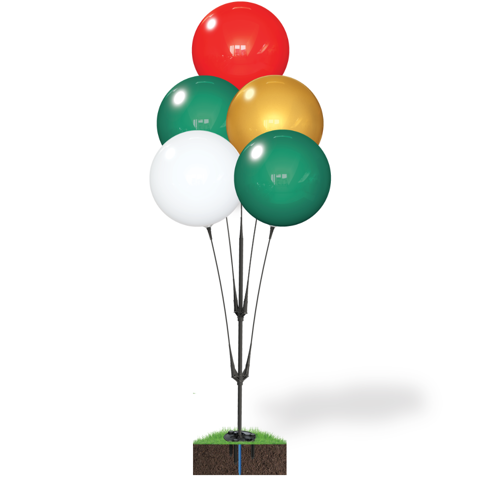 Christmas Holiday DuraBalloon® Cluster Pole Kit – Balloon Innovations