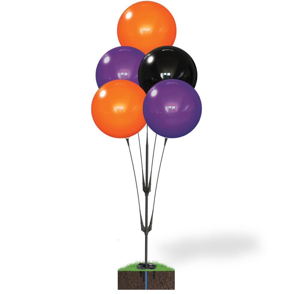 Halloween | Classic Spooky DuraBalloon® Cluster Pole Kit – Balloon ...